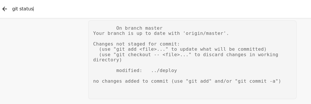 Show the output of the executed commands · Issue #294 · filebrowser/filebrowser · GitHub