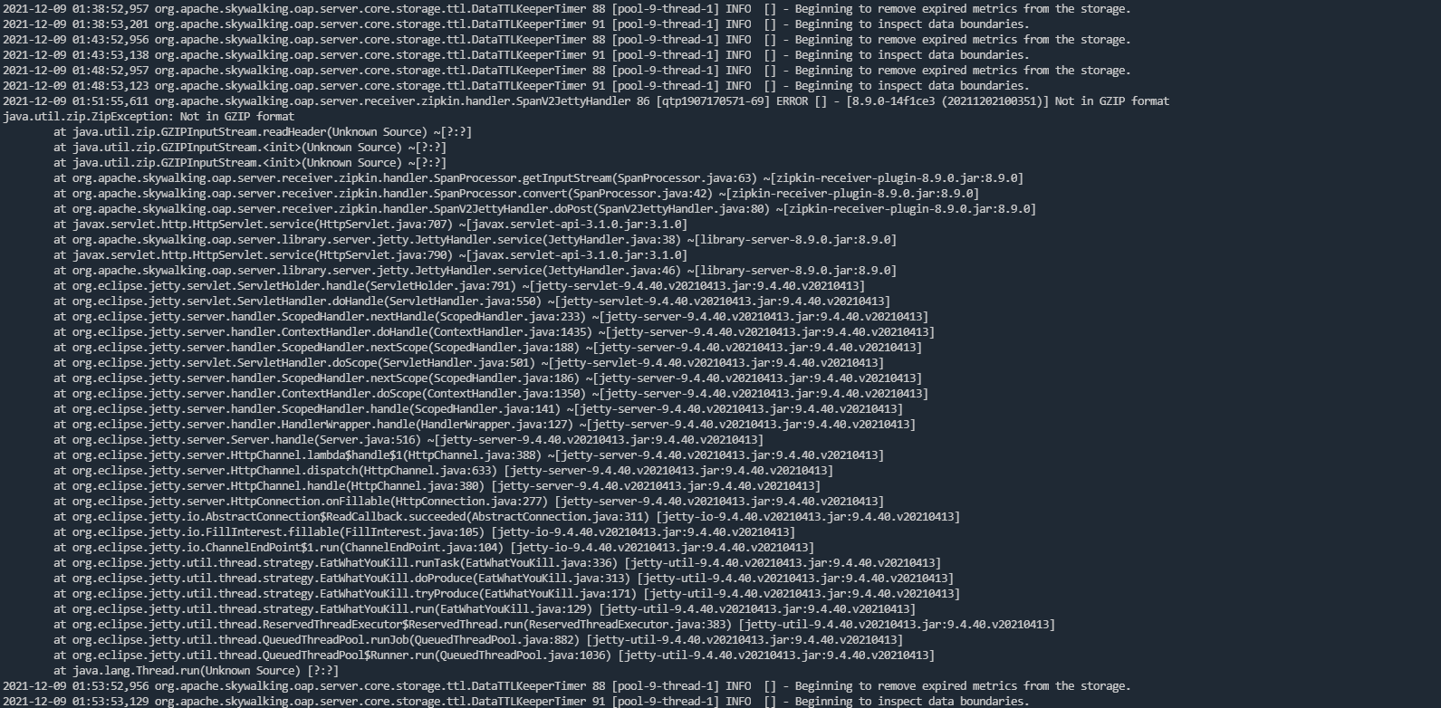 [Bug] When using zipkin receiver, an error occurred: not in gzip format · Issue #8267 · apache ...