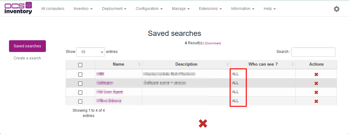 [BUG] LDAP users see no "Saved Searches" · Issue #1353 · OCSInventory-NG/OCSInventory-ocsreports ...
