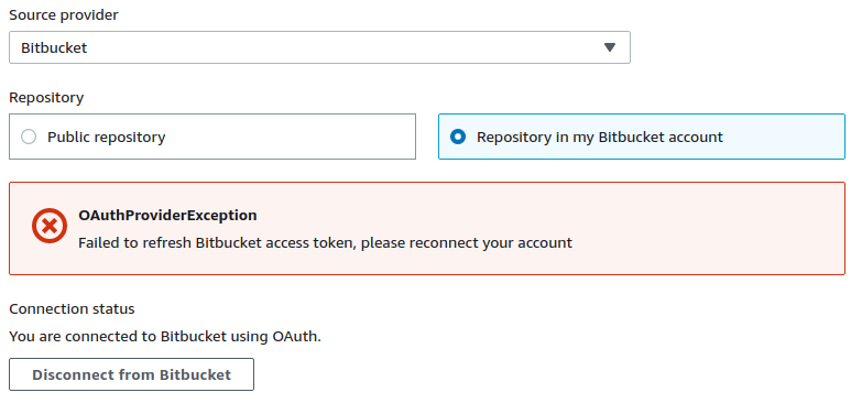 Aws Codebuild Cannot Modify Codestar Connection On Codebuild Once Deployed · Issue 16618