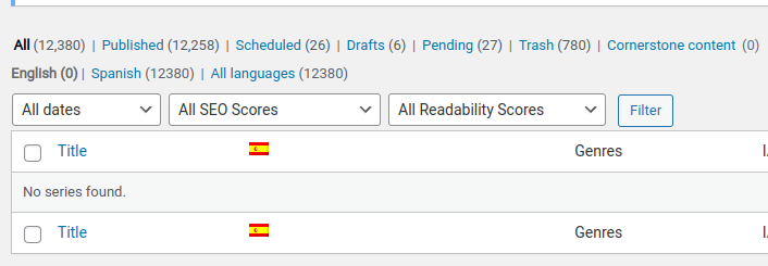 Feat: Add admin table filters to Post Type and Taxonomies · Issue #1057 · polylang/polylang · GitHub