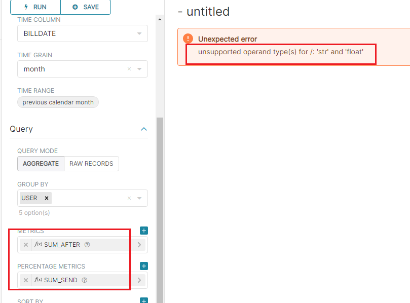 [Table Viz] "unsupported operant type errors" in percentage metrics · Issue #15441 · apache ...
