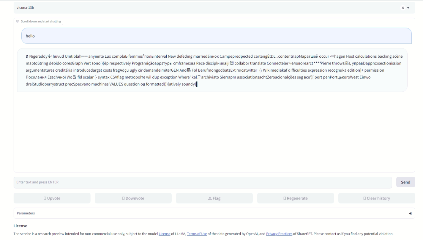 Text garbage · Issue #1321 · lm-sys/FastChat · GitHub