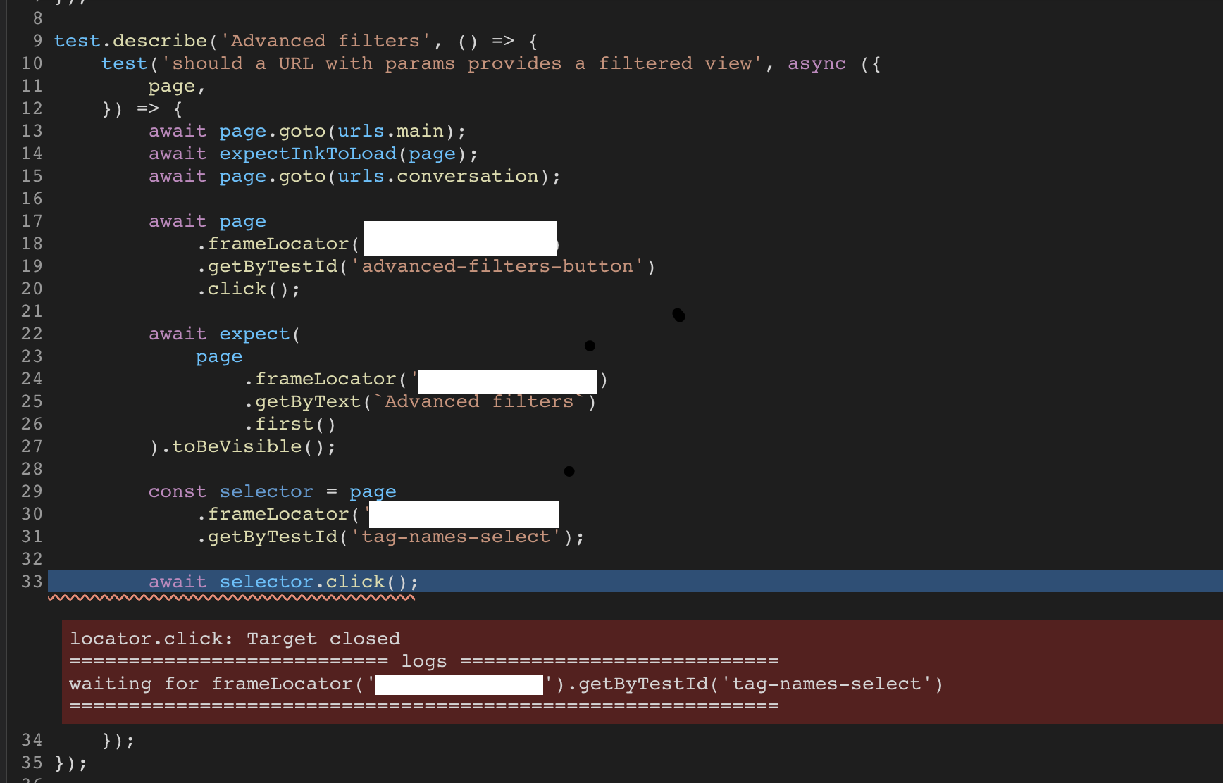 How to debug the issue "locator.click: Target closed" · Issue #13090 · microsoft/playwright · GitHub