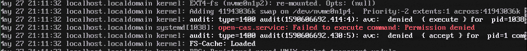 CAS service not starting properly on RHEL 8.2 · Issue #426 · Open-CAS/open-cas-linux · GitHub