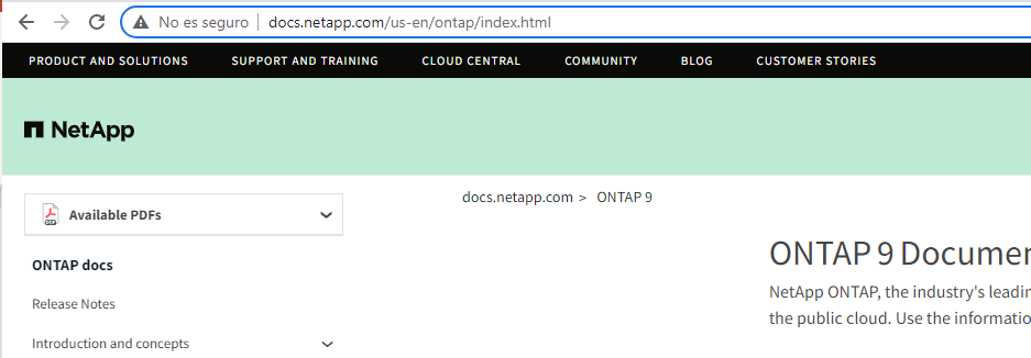 Not Secure" (HTTP) NetApp Docs URL · Issue #528 · NetAppDocs/ontap · GitHub