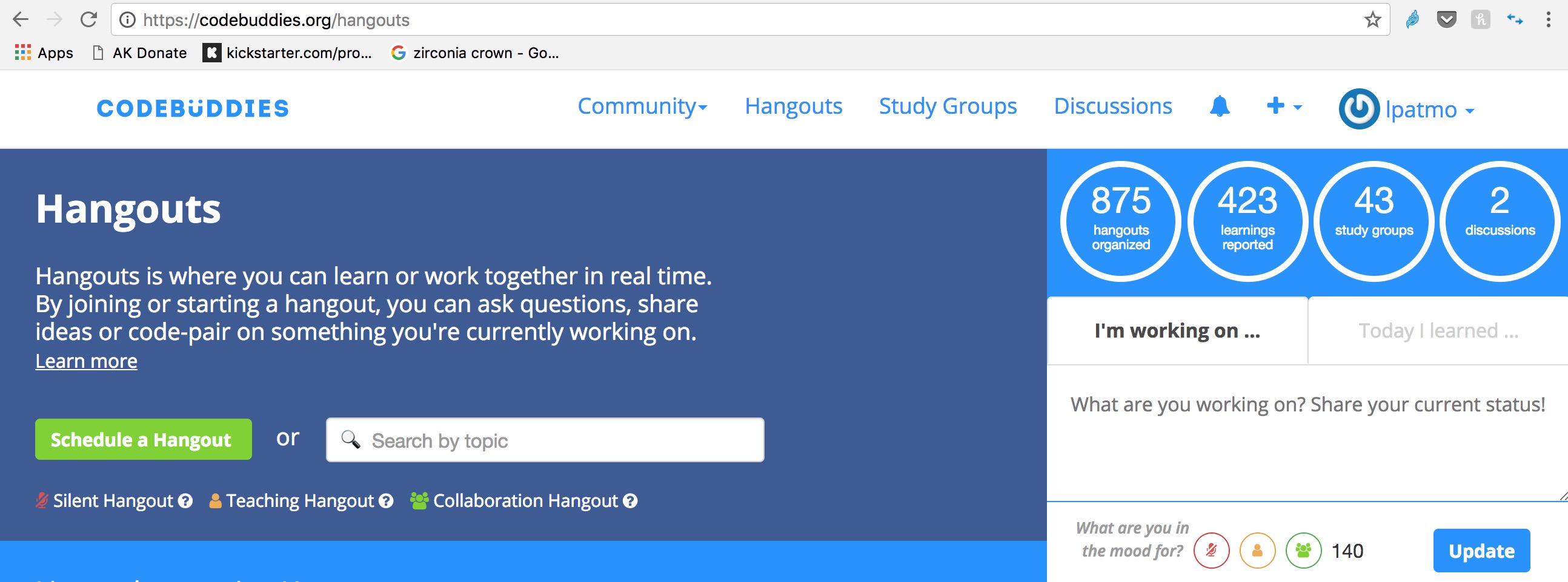 NEW FEATURE REQUEST- Global Activity Feed · Issue #598 · codebuddies/codebuddies · GitHub