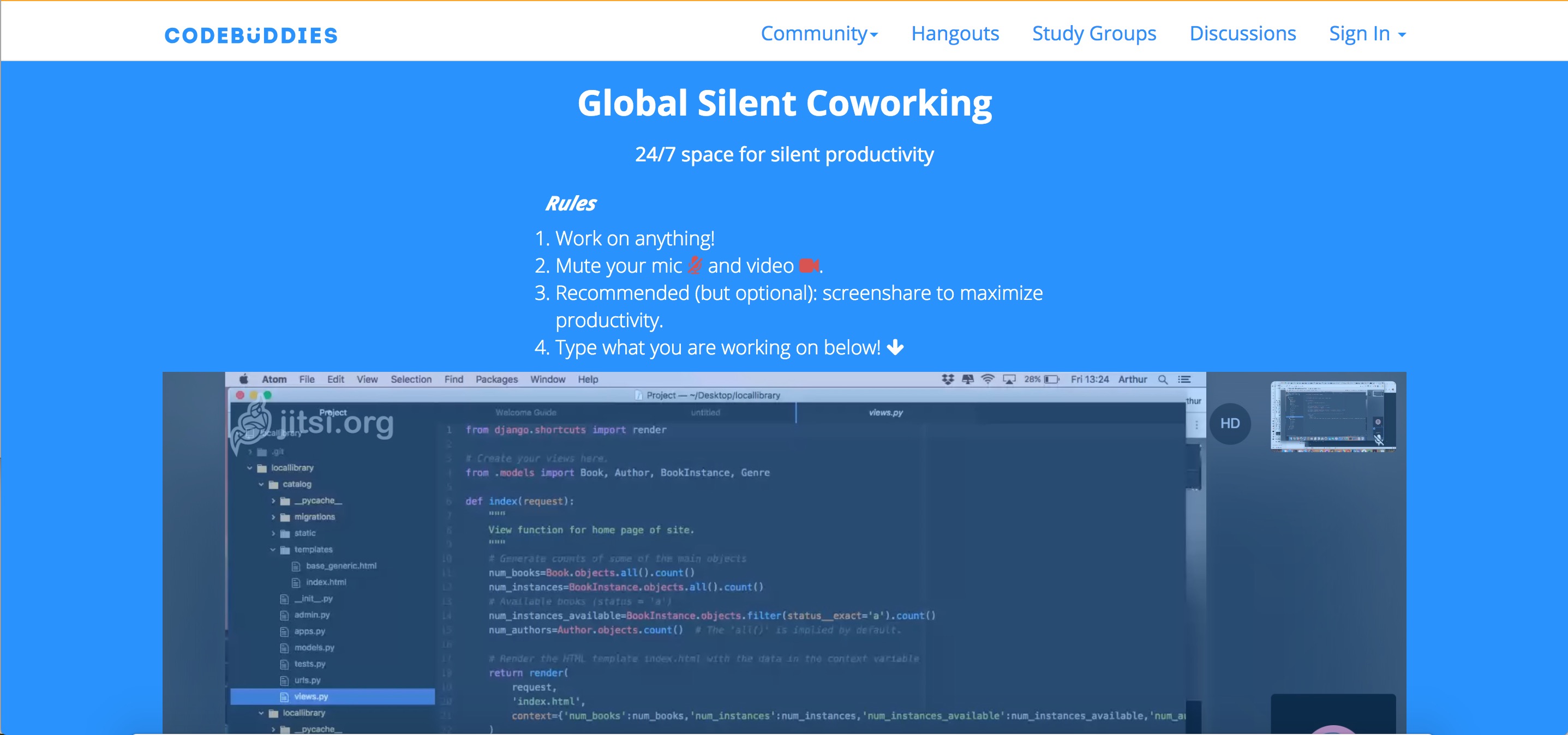 Design improvements for staging.codebuddies.org/coworking · Issue #881 · codebuddies/codebuddies ...