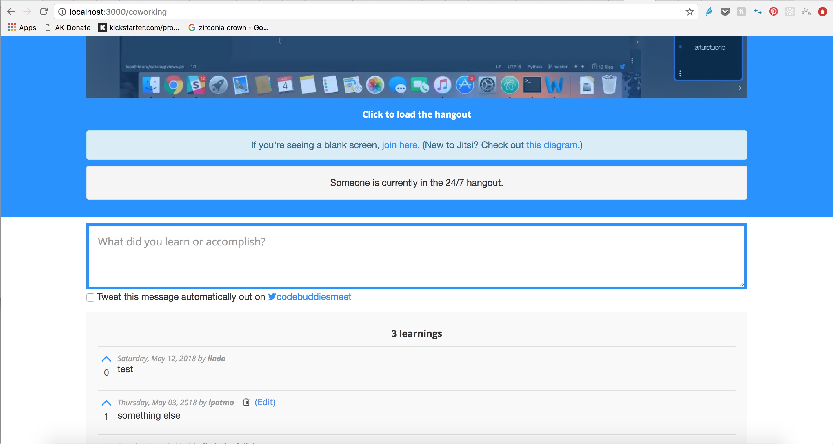 Design improvements for staging.codebuddies.org/coworking · Issue #881 · codebuddies/codebuddies ...