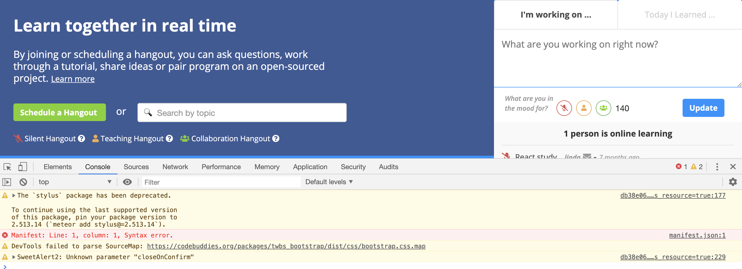 Login on Android Chrome with github auth · Issue #1141 · codebuddies/codebuddies · GitHub