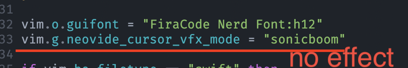 Can't set cursor particle using Lua · Issue #1319 · neovide/neovide · GitHub