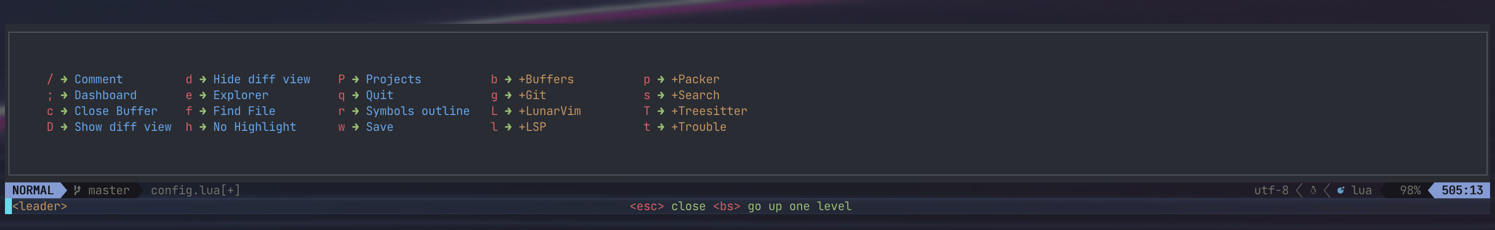How to change background color? · Issue #288 · folke/which-key.nvim ...