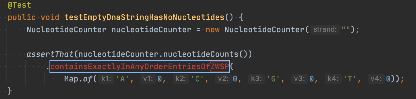Broken Tests In Nucleotide Count Exercise · Issue 1843 · Exercismjava · Github 