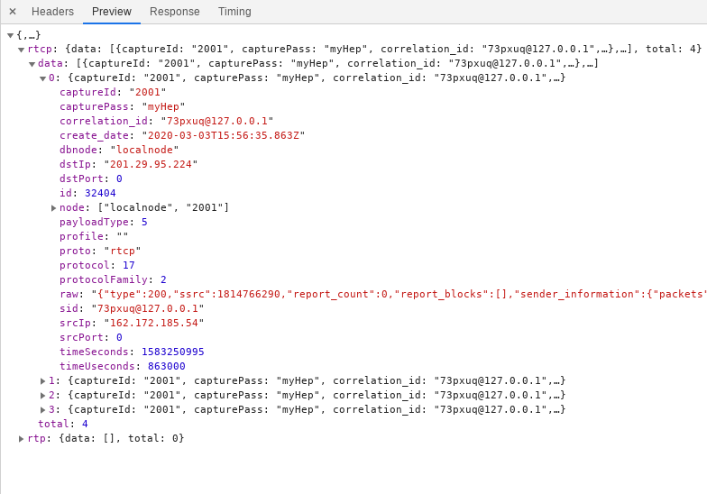 RTCP in DB, but nothing in homer UI · Issue #182 · sipcapture/homer-ui · GitHub