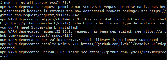 Error wit try install npm install · Issue #8124 · serverless/serverless · GitHub