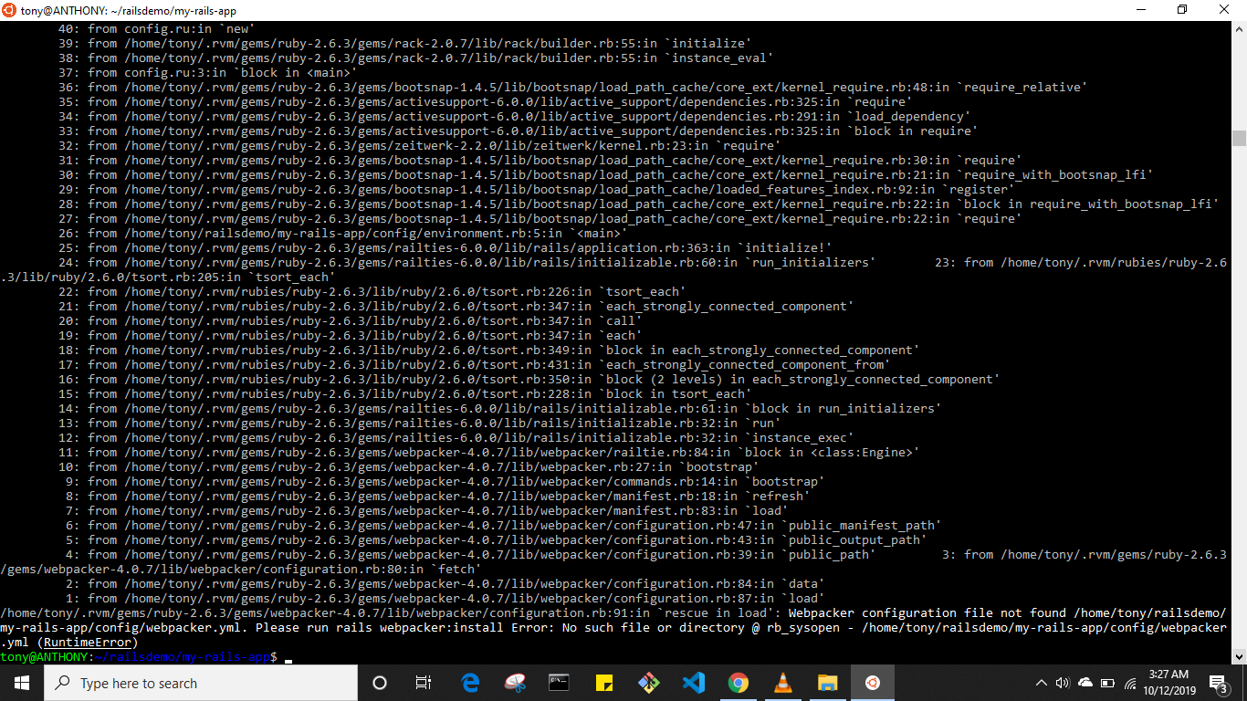 Comments for How to set up your Ruby on Rails development environment in Windows 10 Pro with ...