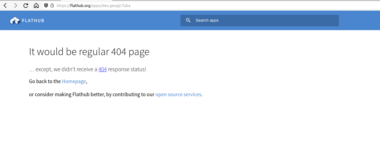 Flatpak link does not work[Bug]: · Issue #113 · GeopJr/Tuba · GitHub