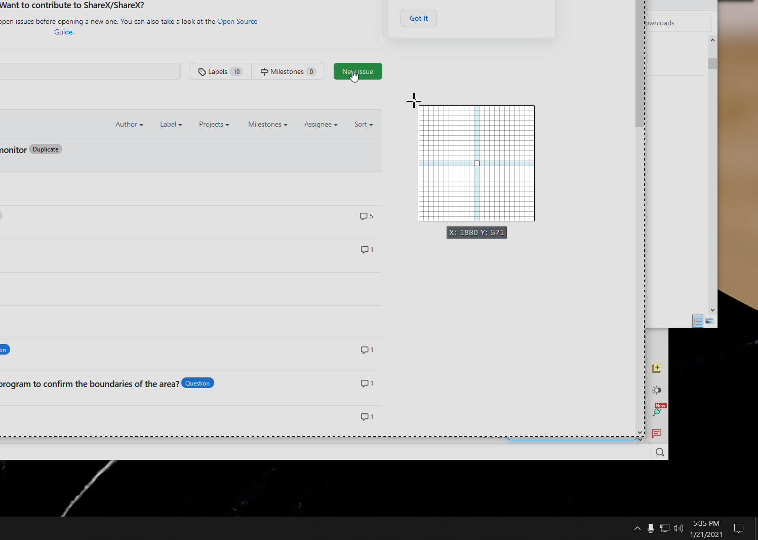 Capture cursor not rendering on screen but is in screenshots · Issue #5344 · ShareX/ShareX · GitHub
