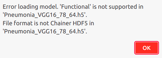 Error Loading Model. "functional" is not supported in model.h5 · Issue #818 · lutzroeder/netron ...