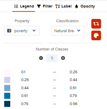 Vector layer interval legend intervals change everytime you switch ...