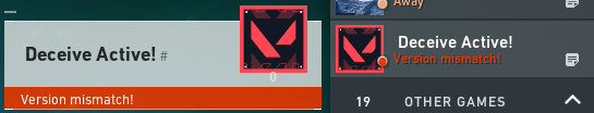 Valorant "Version Mismatch!" · Issue #112 · molenzwiebel/Deceive · GitHub