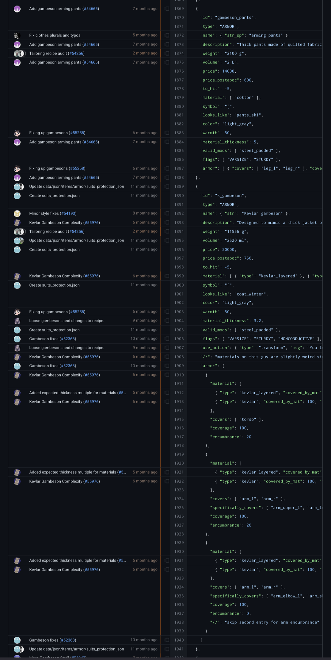 Nested Recipes - Gambesons and More by ANickelN · Pull Request #60323 · CleverRaven/Cataclysm ...