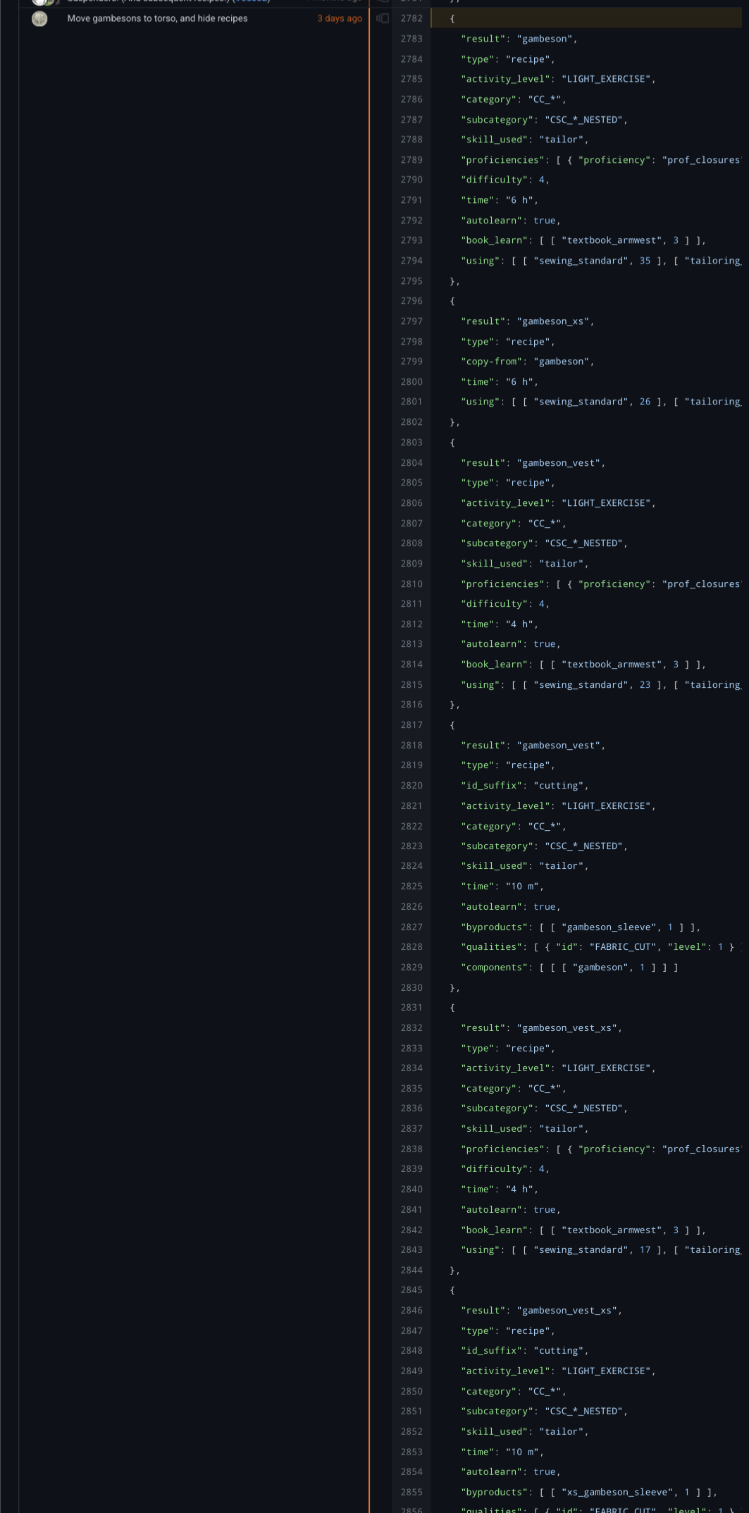 Nested Recipes - Gambesons and More by ANickelN · Pull Request #60323 · CleverRaven/Cataclysm ...