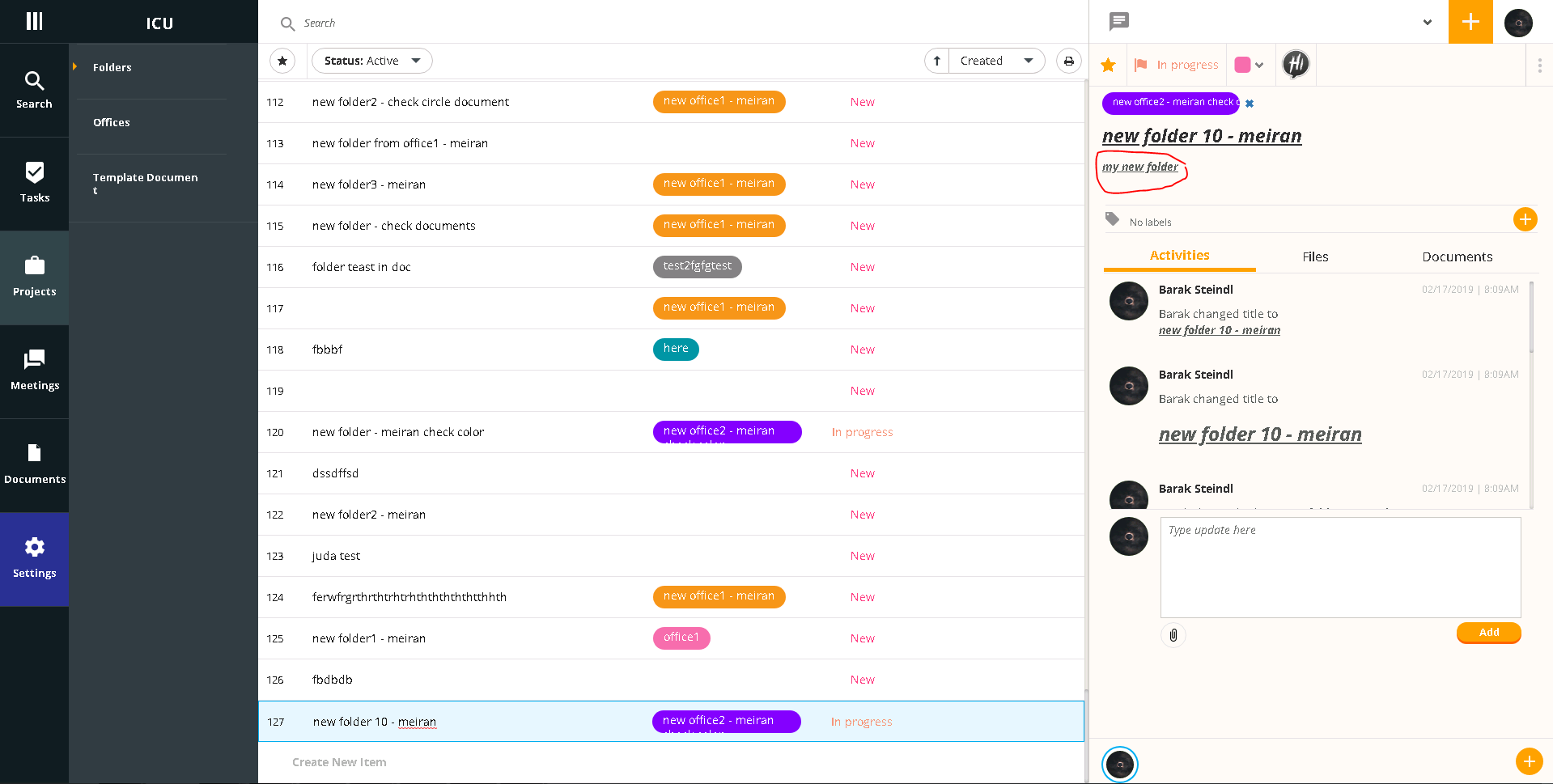 Editing text bug in Folder/Offices/Projects/Documents description · Issue #1608 · linnovate/root ...