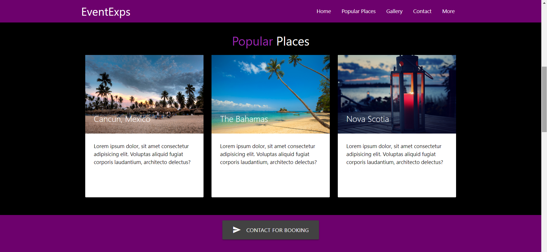 GitHub - Kamna99/Materialize-CSS: Website for Event Management Company Using HTML and ...