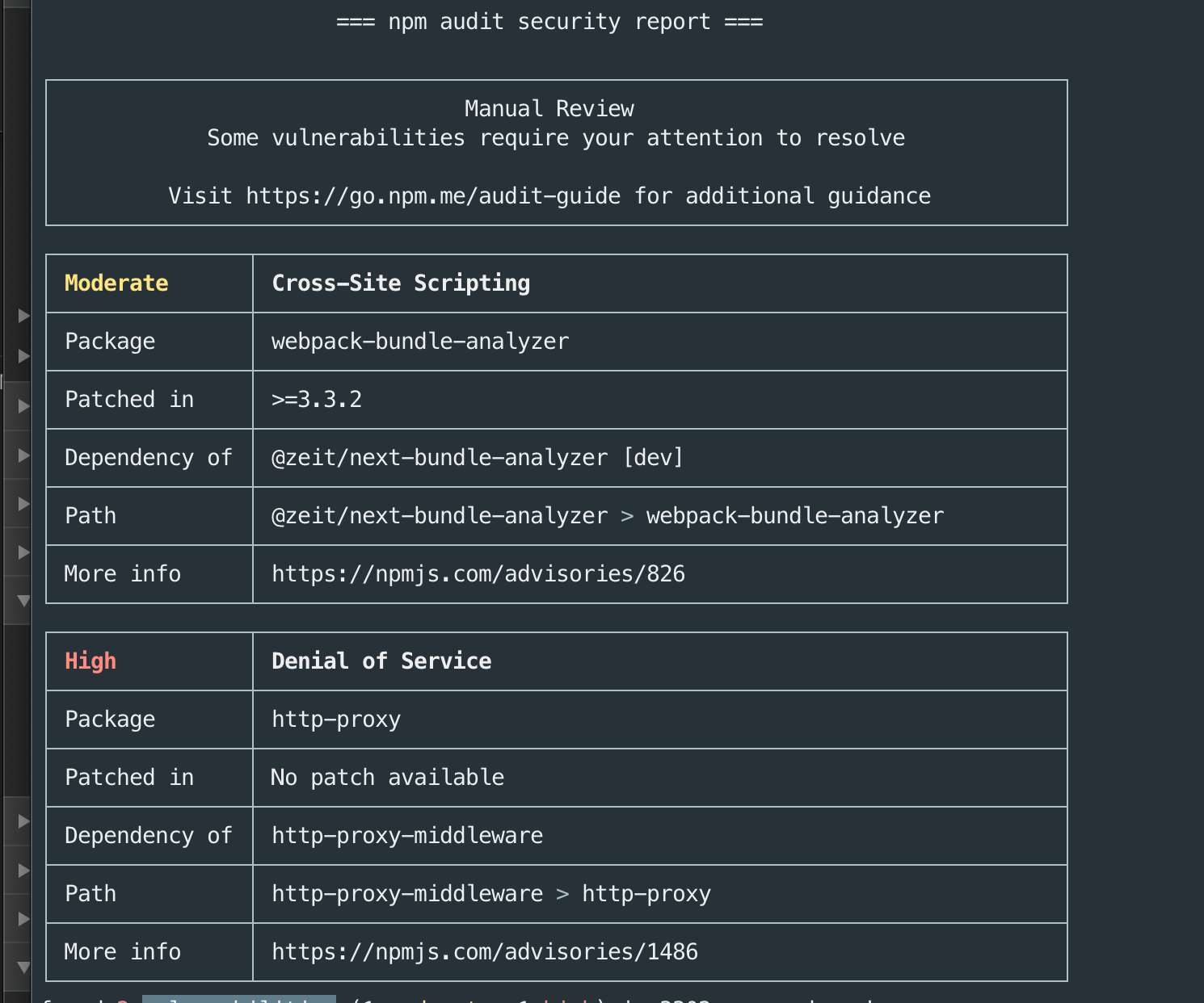 @zeit/next-bundle-analyzer vulnerability · Issue #640 · vercel/next-plugins · GitHub