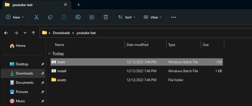 GitHub - CoriumCake/youtube-bat: very lightweight youtube download ...