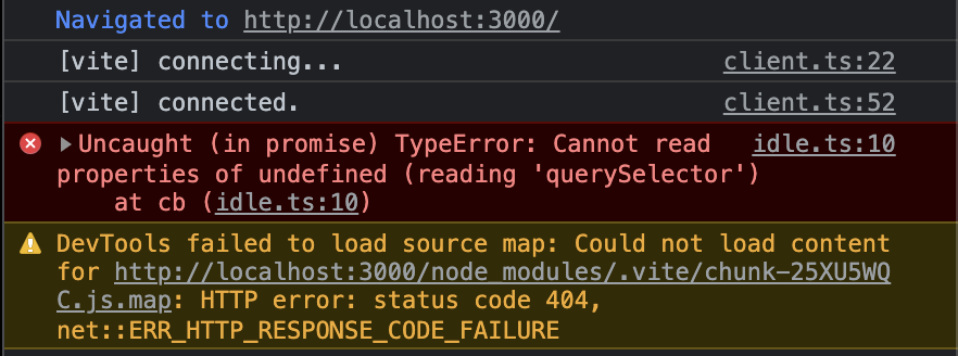 🐛 BUG: Vite looses connection to callbacks of idle and visible · Issue #2139 · withastro/astro ...