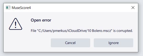 Score does not load in MuseScore 4.0.1, but gives "Open Error" ... is corrupted · Issue #16382 ...