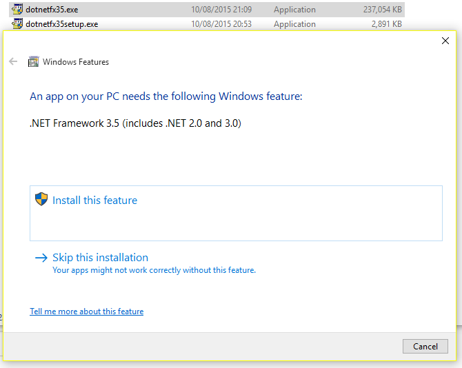Install .NET V3.5 · Issue #507 · Sycnex/Windows10Debloater · GitHub