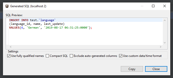 Use Data Formatting For Generated Sql · Issue 10020 · Dbeaverdbeaver · Github