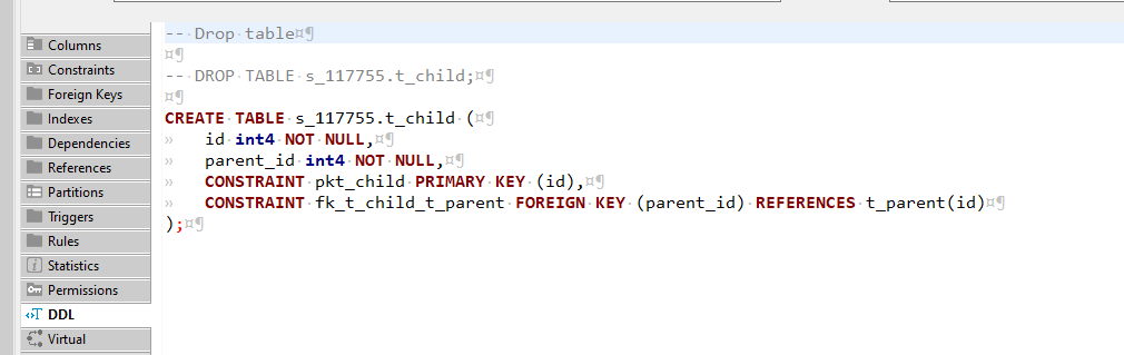 FOREIGN KEY REFERENCES omits schema · Issue #11775 · dbeaver/dbeaver ...