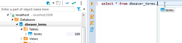 Autocompletion is not Proposing Table Names after "from " · Issue #7879 · dbeaver/dbeaver · GitHub