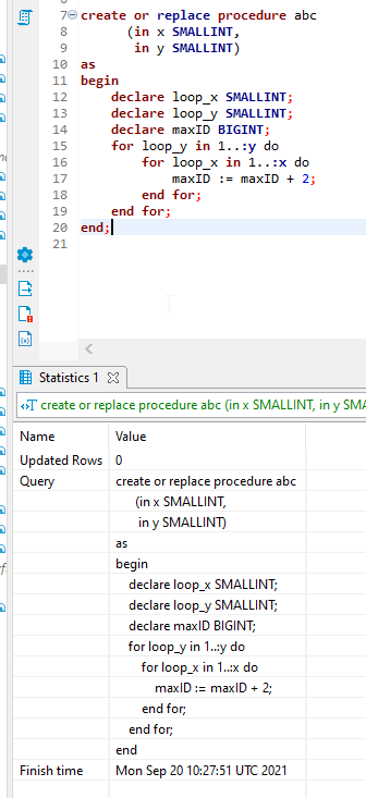 #13745 add "for/end for" case to begin/end sql blocks by LonwoLonwo ...