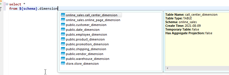Vertica Smart Autocomplete Doesnt Work On Vertica When Using Variables · Issue 8728 3937