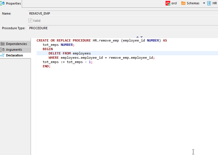 Oracle - Navigate further to other objects when viewing the declaration of a function, a package ...
