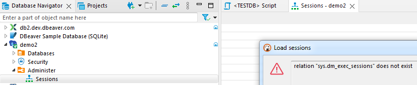 [Babelfish] Session Manager support · Issue #15399 · dbeaver/dbeaver · GitHub