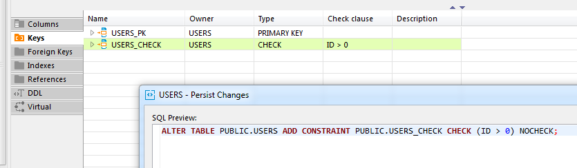 Support Check constraints for H2 · Issue #14496 · dbeaver/dbeaver · GitHub
