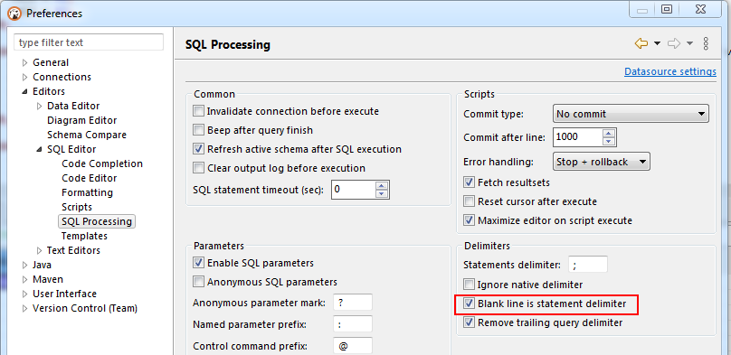 Q) How to make 'sql' file run included blank line? · dbeaver · Discussion #16053 · GitHub