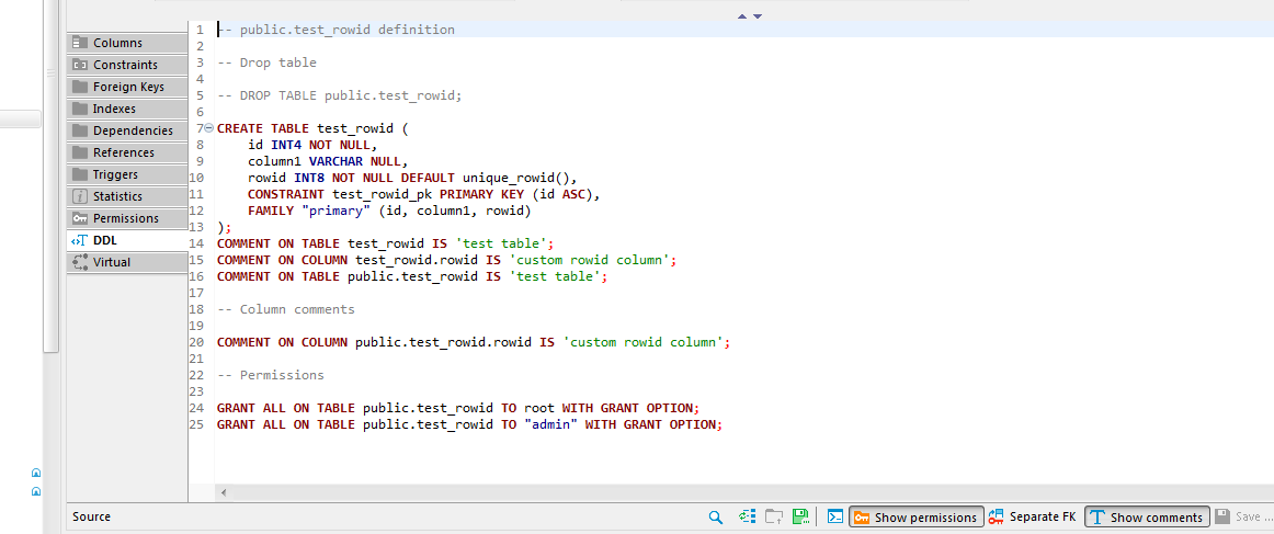 Cockroach: rowid column created in export into table · Issue #14557 · dbeaver/dbeaver · GitHub