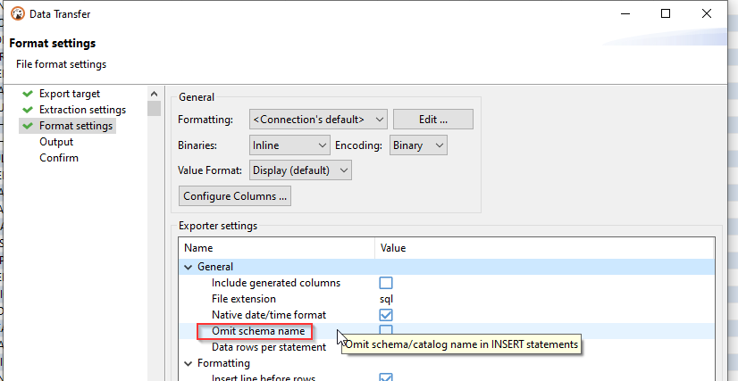 Export SQL without DB Prefix · Issue #16239 · dbeaver/dbeaver · GitHub