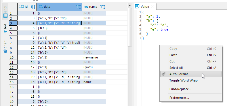 Dbeaver Hangs While Trying To Formatdisplay Big Amounts Of Data In 