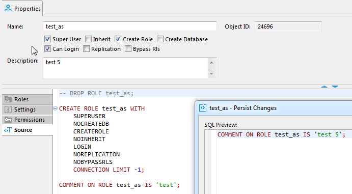 PostgreSQL Roles missing comments feature in GUI · Issue #14908 · dbeaver/dbeaver · GitHub