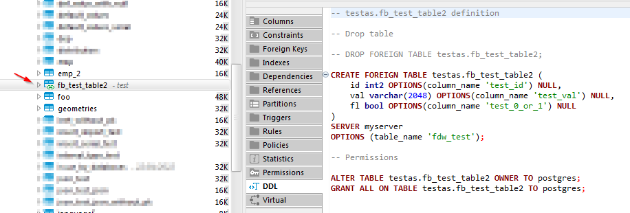 PostgreSQL: way to differentiate / group objects created by foreign data wrappers · Issue #16372 ...