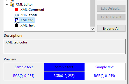 #17219 ability to change XML viewer colors implemented by LonwoLonwo · Pull Request #18171 ...