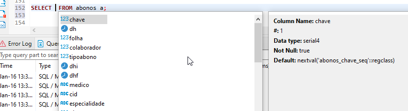 table column name autocomplete does not work as expected whith global search · Issue #18778 ...